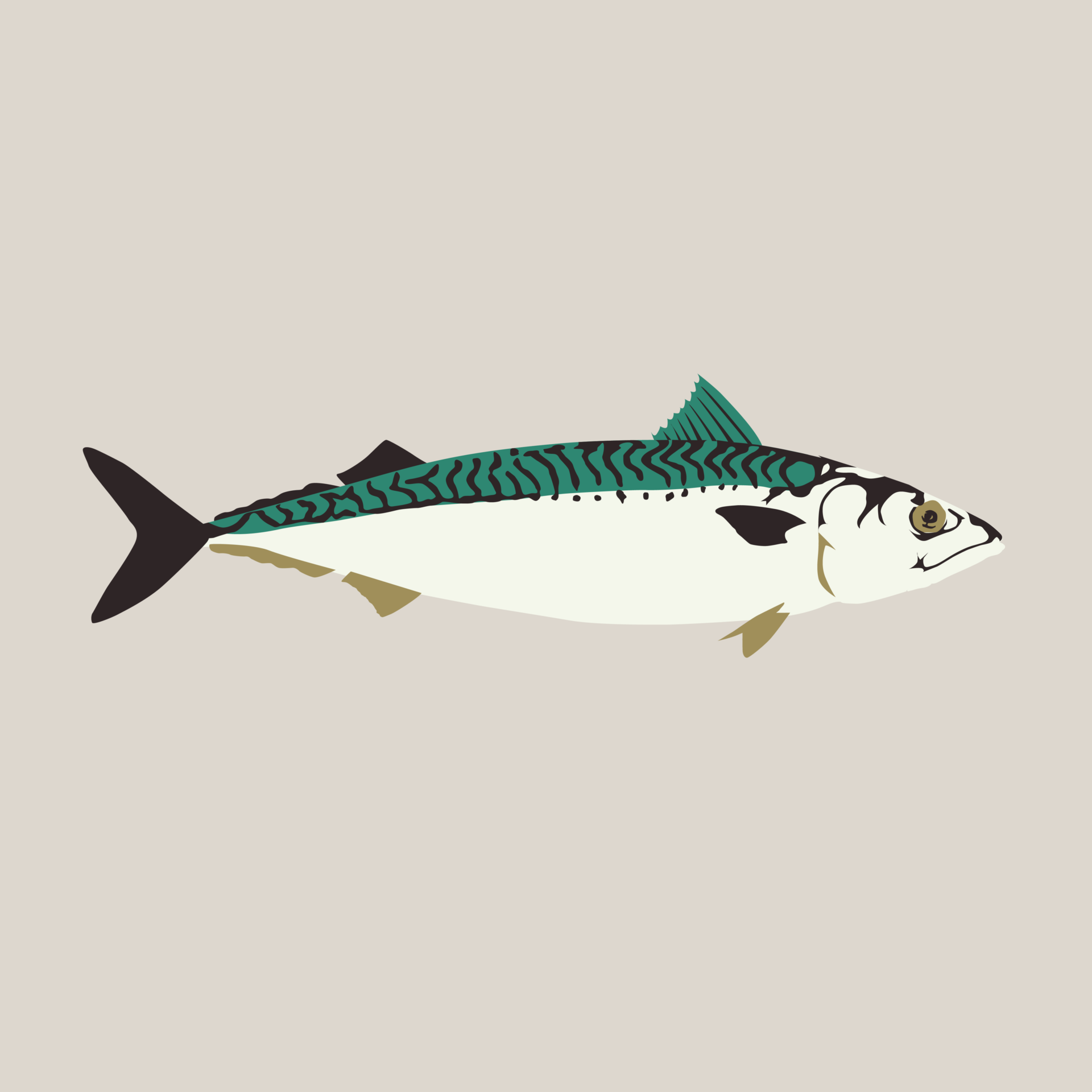 Mackerel Fish - Maja Cronert